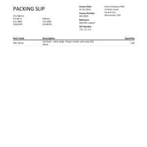 Xero Custom Template - Dual Packing Slip and Invoice - Katalyst Cloud ...